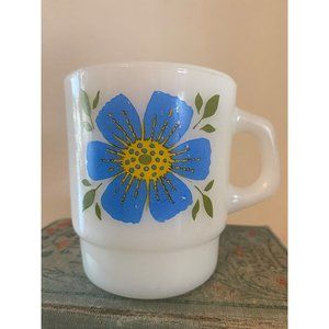 Fire King | Kitchen | Vintage Fire King Flower Coffee Mug | Poshmark